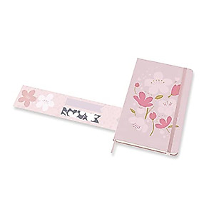 Moleskine Limited Edition Sakura Notebook, Hard Cover, Large (5" x 8.25"), Ruled/Lined, Graphic 1, 240 Pages