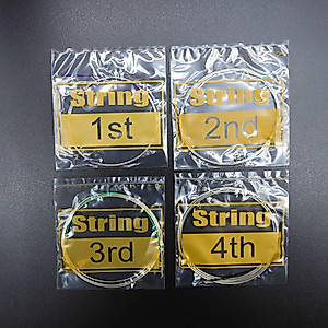 RAUYIVANY Viola strings set.Nickel-plated balls&stainless steel copper-nickel alloy wound, Medium tension,Suitable for practice and stage performances