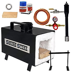 Simond Store Blacksmiths Single Burner Propane Forge with Stand for Knifemaking Farriers