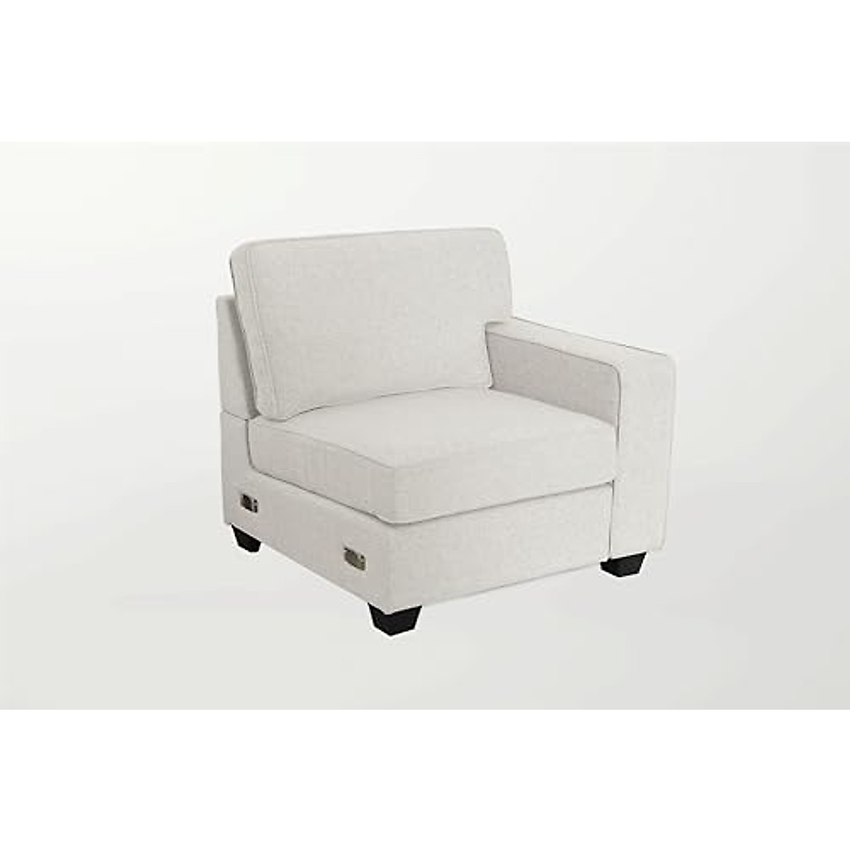 Legend Vansen Modular Pillows,Oversized Sectional Sofa Couches for Living Room,Apartments, L Shape with Ottoman-2, Cream