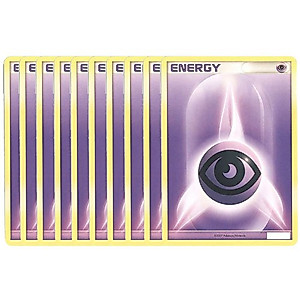 Pokemon Cards - LOT OF 10 PSYCHIC ENERGY Cards (purple)