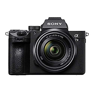Sony a7 III Interchangeable-Lens Camera with 28-70mm Lens Bundle with Memory Card, Battery (2-Pack) and Dual Charger, Case, Cable, Accessory Kit, Lens Cleaning Brush, Pen, and Art Suite (5 Items)