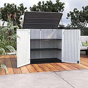 ADDOK 1 Piece Metal Laminate Shelf Easy Installed, Durable Shelving Board for Storage Shed Unit (51”x13”x1”)
