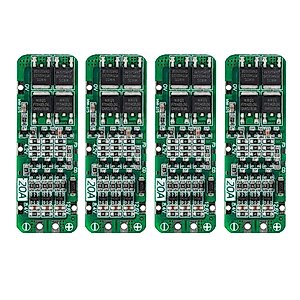 DIANN 4pcs 3S BMS 18650 Lithium Battery Protection Board Li-ion Charger Protection Module 12.6V 20A PCB BMS Protection Board for Li-ion Lithium Battery Cell