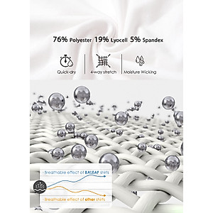 BALEAF Womens Long Sleeve Workout Tops Active Running Shirts Loose Fit Quick Dry Athletic Yoga Tee Shirts Lightweight Casual Fall White XL