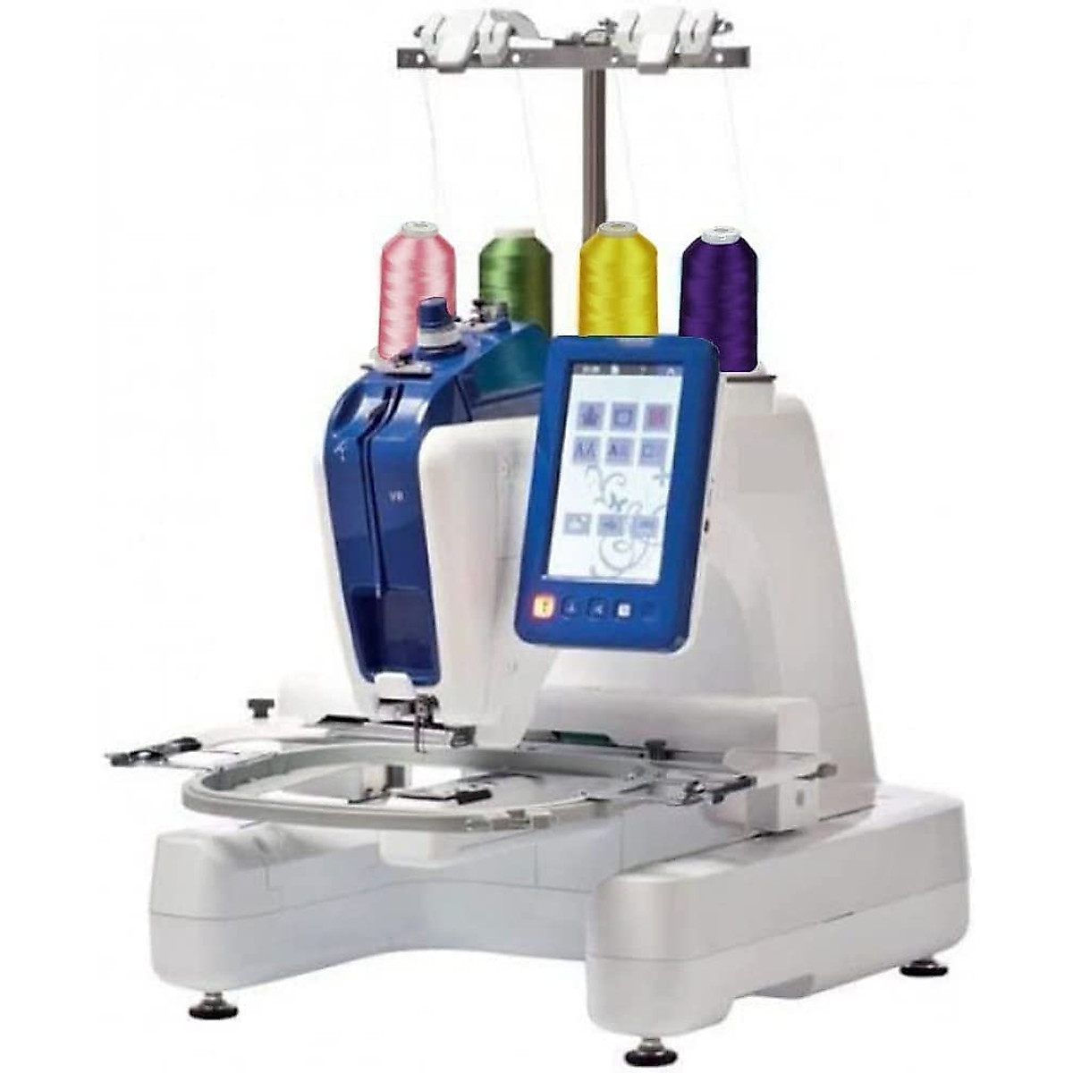 Simthread Embroidery Thread 5500 Yards Black 900, 2 Huge Spools 40wt Polyester for Brother, Babylock, Janome, Singer, Pfaff, Husqvarna, Bernina Machine