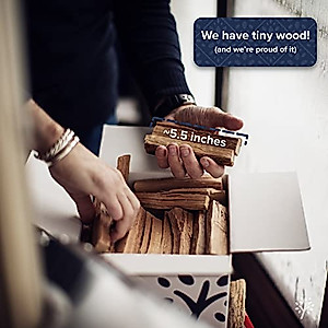 5.5" Pizza Oven Wood + Firestarter – Italian Blend – 520 Cubic Inches of Pizza Wood + Firestarter – Kiln-Dried Wood – Compatible with Ooni Pizza Ovens – 6 – 8 LBS