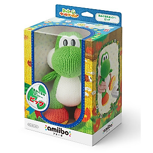Green Yarn Big Yoshi amiibo (yoshi Woolly World) jp var