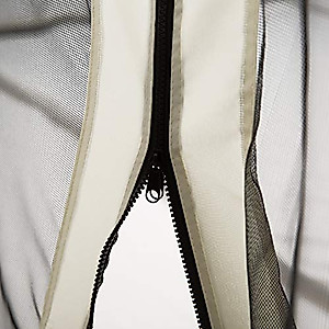 Outsunny 10' x 13' Universal Replacement Mesh Sidewall Netting for Patio Gazebos and Canopy Tents with Zippers, (Sidewall Only) Beige, Black