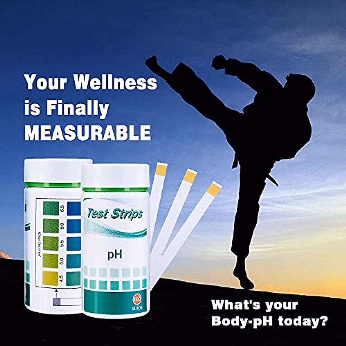 SuperCheck pH Test Strips, 4.5-9.0 ppm, 100 Count, pH balance Test Strips for Women, pH Strips for Testing Alkaline and Acid Levels in The Body, Monitor Your pH Levels Using Saliva and Urine, pH Paper