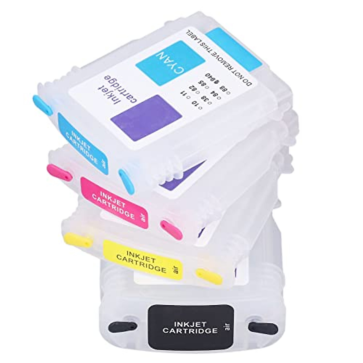 4PCS Ink Cartridge Inkjet Refill Ink Cartridge Ink Cartridge Replacement Printer Refill Box Replacement for HP OFFICEJET PRO 8000 4 Colors