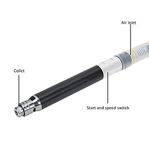 Air Powered Micro Die Grinder Set, Micro Pneumatic Pencil Die Grinder Set Portable Polishing Engraving Tool Nylon Power Die Grinders