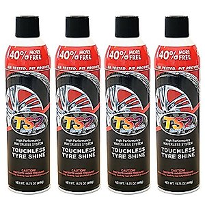 Fast Wax TS2 High Performance Touchless Tire Shine by FW1 (4 Pack)