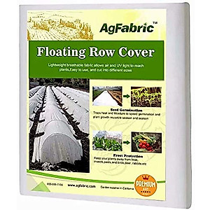Agfabric Plant Covers Freeze Protection 10'x50' 0.55oz Frost Blankets for Plants Plant Frost Protection Covers Garden Winter Frost Pests Protection,White
