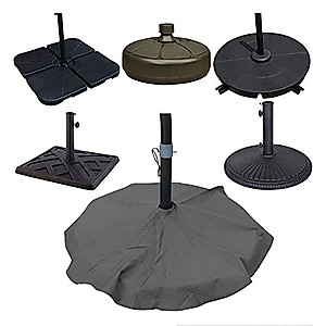 Patio Umbrella Base Cover Heavy Duty Round Base Stand Cover Parasol Base Cover Waterproof Sunscreen Anti-UV - Fits Bases up to 24"
