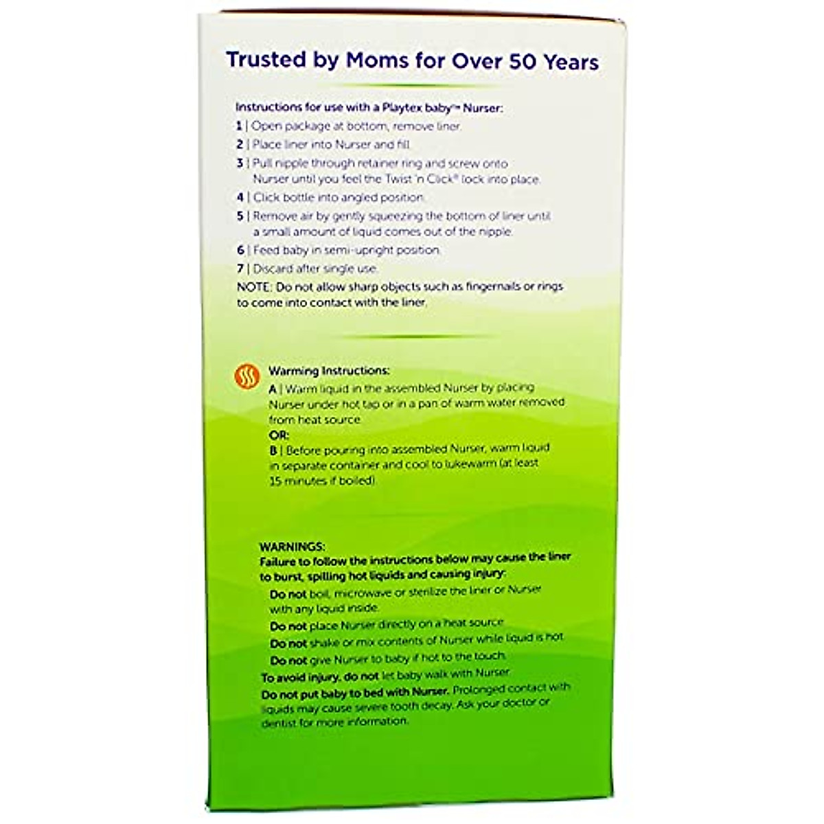 Playtex Baby Nurser Drop-Ins Baby Bottle Disposable Liners, Closer to Breastfeeding, 8 Ounce - 100 Count