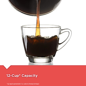 BLACK+DECKER 12-Cup* Programmable Coffeemaker, Black, CM1070B-1