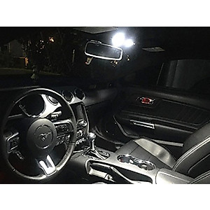Alla Lighting 4x41mm/42mm 211-2 578 LED Bulbs, White CAN-BUS 212-2 569 6413 Festoon Interior Lights Super Bright Dome, Map, Trunk, Courtesy Light Replace Cars Trucks, 6000K Xenon
