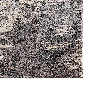 LUXE WEAVERS Rug 7680 Abstract Modern Area Rug, Stain Resistant, Machine-Made, Gray / 8' x 10'