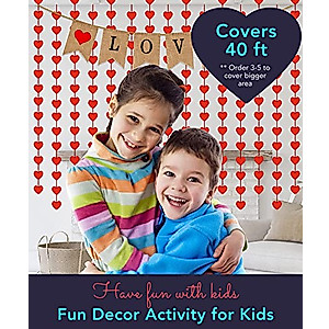 Norcalway Valentines Decorations for Home - 102 Pcs Perfect Valentines Day Decor Premium Felt Valentine Garland and Love Banner - Romantic Decorations Special Night for Home and Hotel