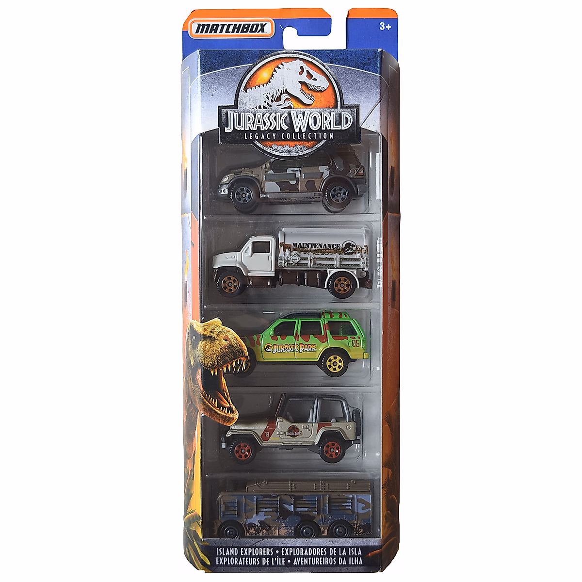 Matchbox 5 Pack Island Explorers, Jurassic World Legacy Collection