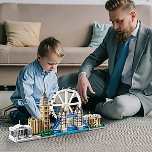 KLMEi Building Micro Mini Blocks Architecture Skylines Collection Set for Adults London Bridge Mini Bricks for Kids (3430 Pieces)