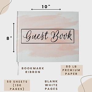 Paper 'n Such Wedding Guest Book – Guest Book Wedding Reception, Graduation, Baby Shower Polaroid Pictures Guest Book – GuestBook for Vacation Homes – Bridal Shower or Any Party
