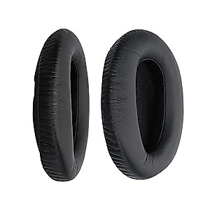 kwmobile Ear Pads Compatible with Sony MDR-10RBT / 10RNC / 10R Earpads - 2X Replacement for Headphones - Black