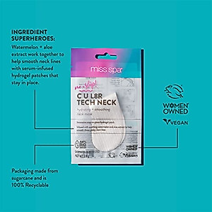 MISS SPA Neck Wrinkle Patches, Hydrating Smoothing Neck Mask, Smooth Neck Line, Anti-Aging Neck Patches, Tightening & Firming Neck Mask, Beauty & Personal Care (4 Pieces)