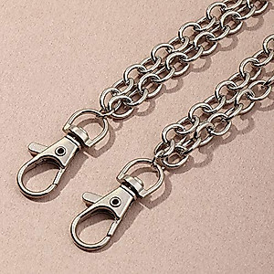 Punk Pocket Wallet Chain Cute Angel Dice Mushroom Heart Thorns Jean Pants Multilayer Belt Chains Waist Belly Body Chain Jewelry for Women and Girls -Dice