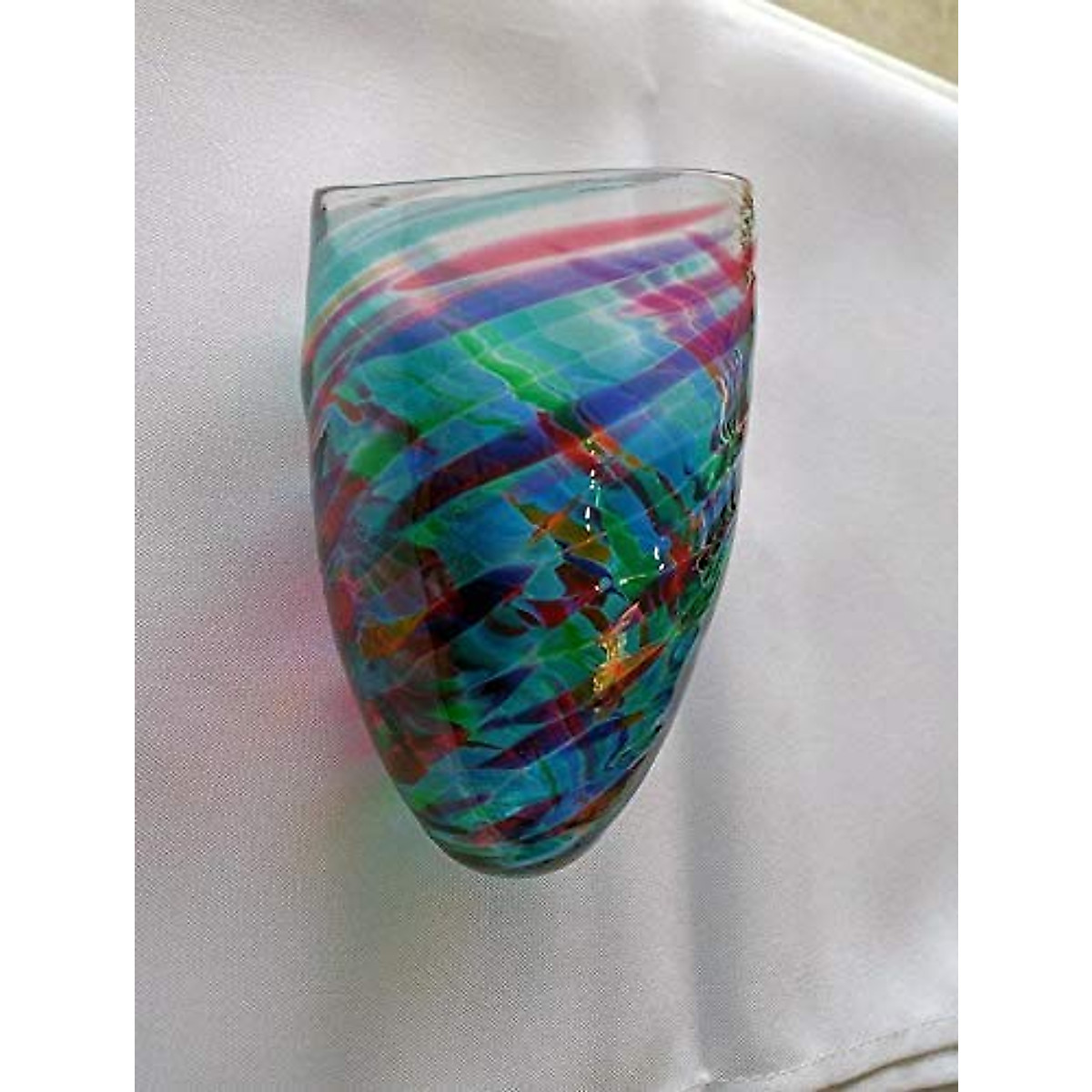 Jewish Wedding Glass to Break - Orange Multi