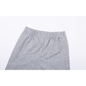 Mud Kingdom Summer Outfits for Toddler Girls Ruffle Sleeve Cartoon Clothing Set Sky Blue 4T