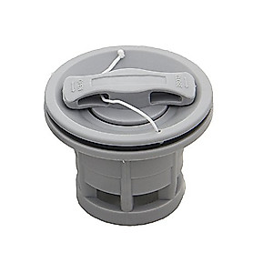 Double Seal Grey/Black Air Valve + Valve Wrench for Inflatable Boat Raft Dinghy Kayak Canoe (Grey)