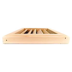 Miller Shingle Square Clear Cedar Vent, Flush Mount - 12 inch x 12 inch