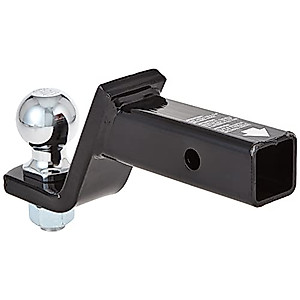 CURT 45042 Trailer Hitch Mount with 2-5/16-Inch Ball & Pin, Fits 2-Inch Receiver, 7,500 lbs, 4-Inch Drop , Black