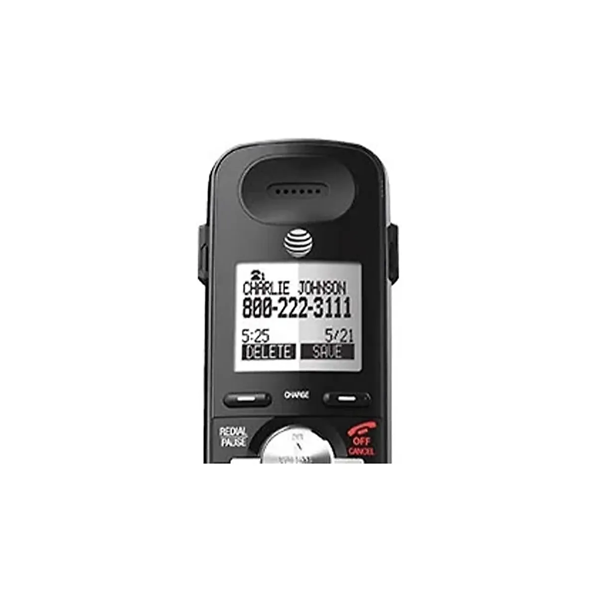 AT&T TL88102BK DECT 6.0 2-Line Expandable Cordless Phone with Answering System and Dual Caller ID/Call Waiting, 3 Handsets, Black