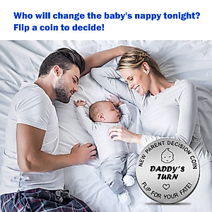 Neatbuddy Decision Making Coin Pregnancy Gifts for First Time Moms, New Dad Gifts, New Moms Gifts for Women, Dad Gifts for New Parents to Be Birthday Gift