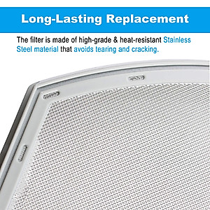 S-Union WE03X23881 Dryer Lint Filter Screen Stainless Steel Compatible With General Electric (GE) Dryer, Replace PS11763056, AP6031713, EAP11763056, Include Clothes Dryer Lint Vent Trap Cleaner Brush