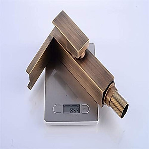 Kitchen & Bath Fixtures Taps Faucet,EuropUPC Antique Basin Faucet Waterfall Hot and Cold Faucet Bathroom Under Counter Basin Faucet