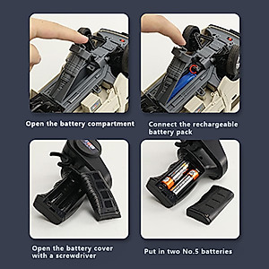 KAROYD RC Mini-Truck, D12mini 1/16 2.4Ghz RC Car Truck - White