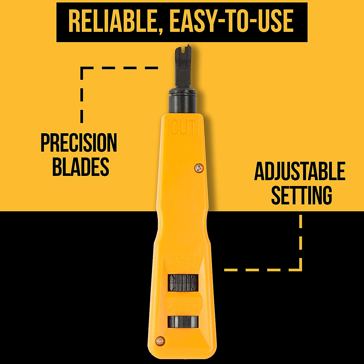 InstallerParts Professional Network Tool Kit 15 In 1 - RJ45 Crimper Tool Cat 5 Cat6 Cable Tester, Gauge Wire Stripper Cutting Twisting Tool, Ethernet Punch Down Tool, Screwdriver, Knife
