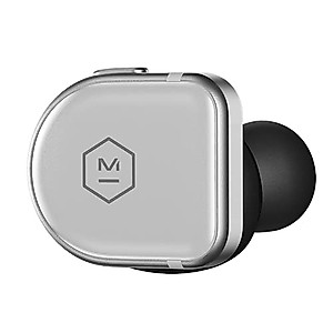 MASTER & DYNAMIC MW08 Sport Active Noise-Cancelling True Wireless Earphones (Silver Sapphire Glass/Black Case)