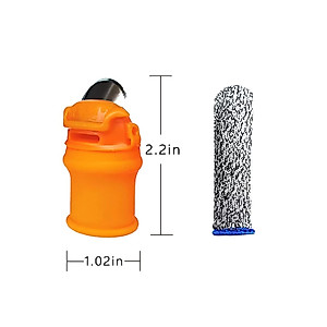 ZFYOUNG Garden Silicone Thumb Knife Set of Two, Picking Vegetable Thumb Knife Finger Guard Picker, Splitter Harvesting Tool