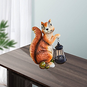 Backbayia Home Garden Statue Decoration with Solar LED Lights Outdoor Fall Decorations for Patio Yard Lawn Porch Ornament Gift (G,Options)