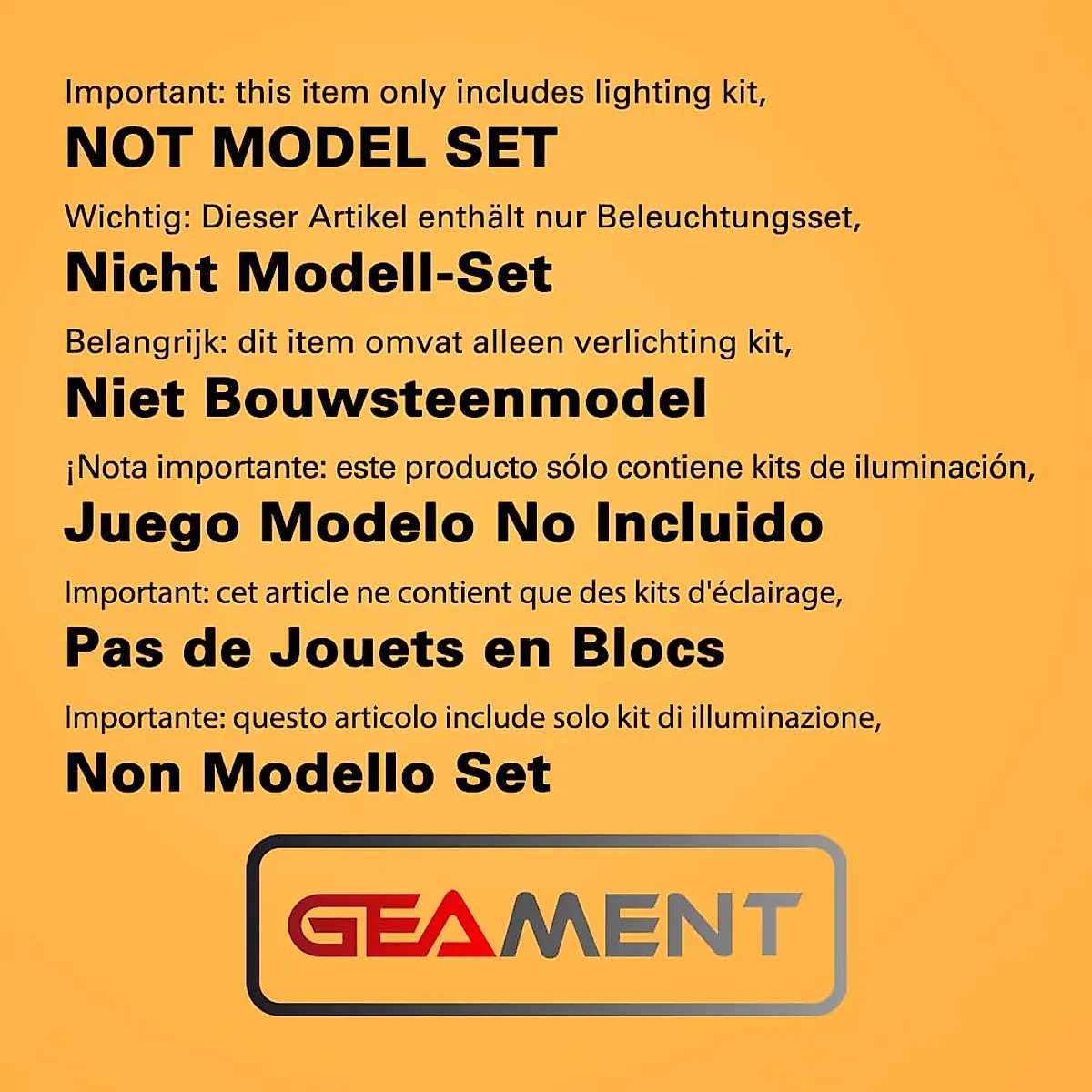 GEAMENT LED Light Kit Compatible with Imperial Probe Droid - Lighting Set for 75306 Building Model (Model Set Not Included)