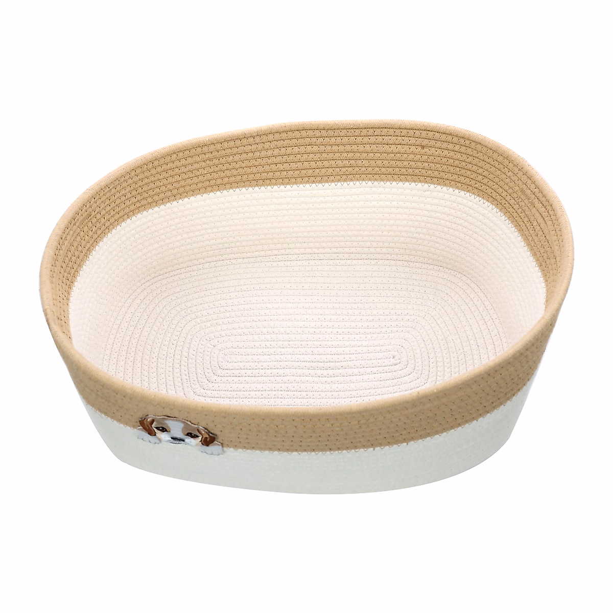 Generic LATCHI cotton rope Basket - Dog Toy, Pet Tool, Kid's Room, Laundry, Shelf, Towel, Nursery, Blanket Organizer - Gift - 18"" L x 12"" W x 10"" H (BEAGLE)