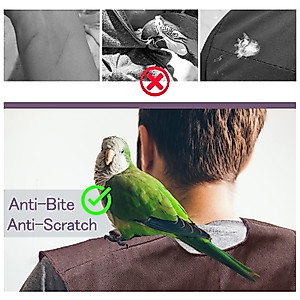 Parrot Anti-Scratch Shoulder and Arm Protector, Bird Diaper Durable Denim Parrot Training Pads for Parakeets Cockatiels Conures Macaws Lovebirds Finches, Anti-bite Protective Shawl Arm Guard