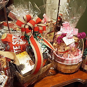 50 Packs Large Cellophane Bags 24" x 30" Clear Cellophane Gift Basket Wraps Extra-large 2.3 Mil Thick Clear Cello Bags for Fruit Basket, Gift Wrap, Treats, Arts and Crafts, 50ct Ribbon Bows