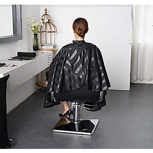 SMARTHAIR Professional Salon Cape Polyester Barber Cape Hair Cut Cape,54”x62”,Black,C035001C