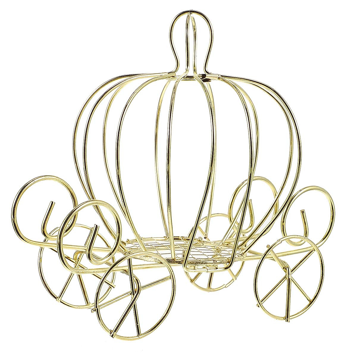 SEWACC Pumpkin Carriage Metal Candy Box Decorative Princess Carriage Candy Cart Candy Container Tabletop Decoration for Halloween Wedding Party